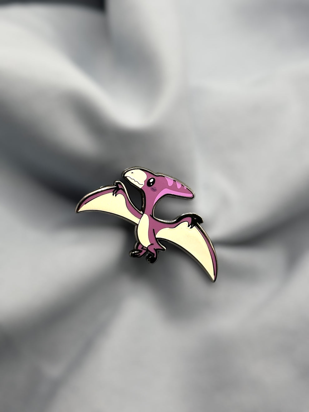 chibi pterosaur hard enamel pin – Paleo Patchworks